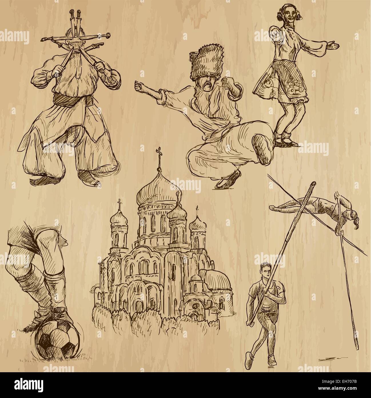 From the traveling series: UKRAINE - Collection of an hand drawn ...
