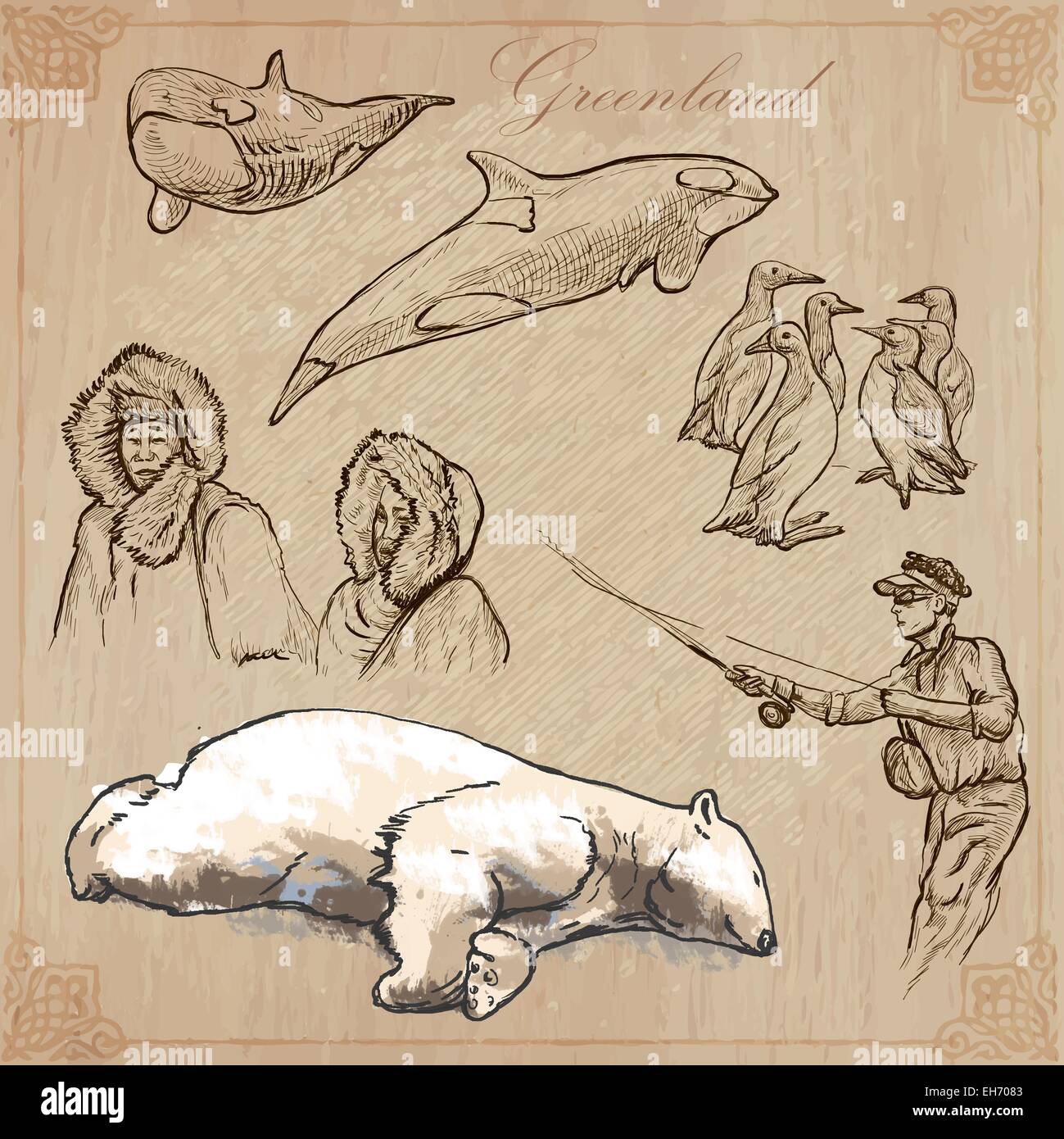 Aleut vector vectors Stock Vector Images - Alamy