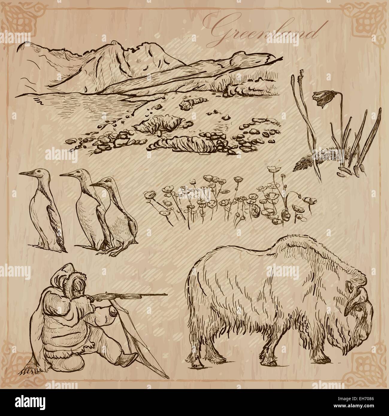 Travel series: POLAR REGIONS - GREENLAND (set no.4) - Collection of an ...