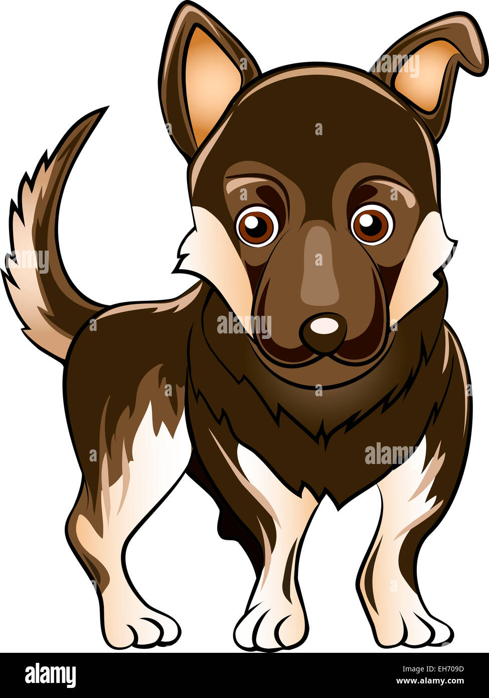German shepherd cartoon hi-res stock photography and images - Alamy