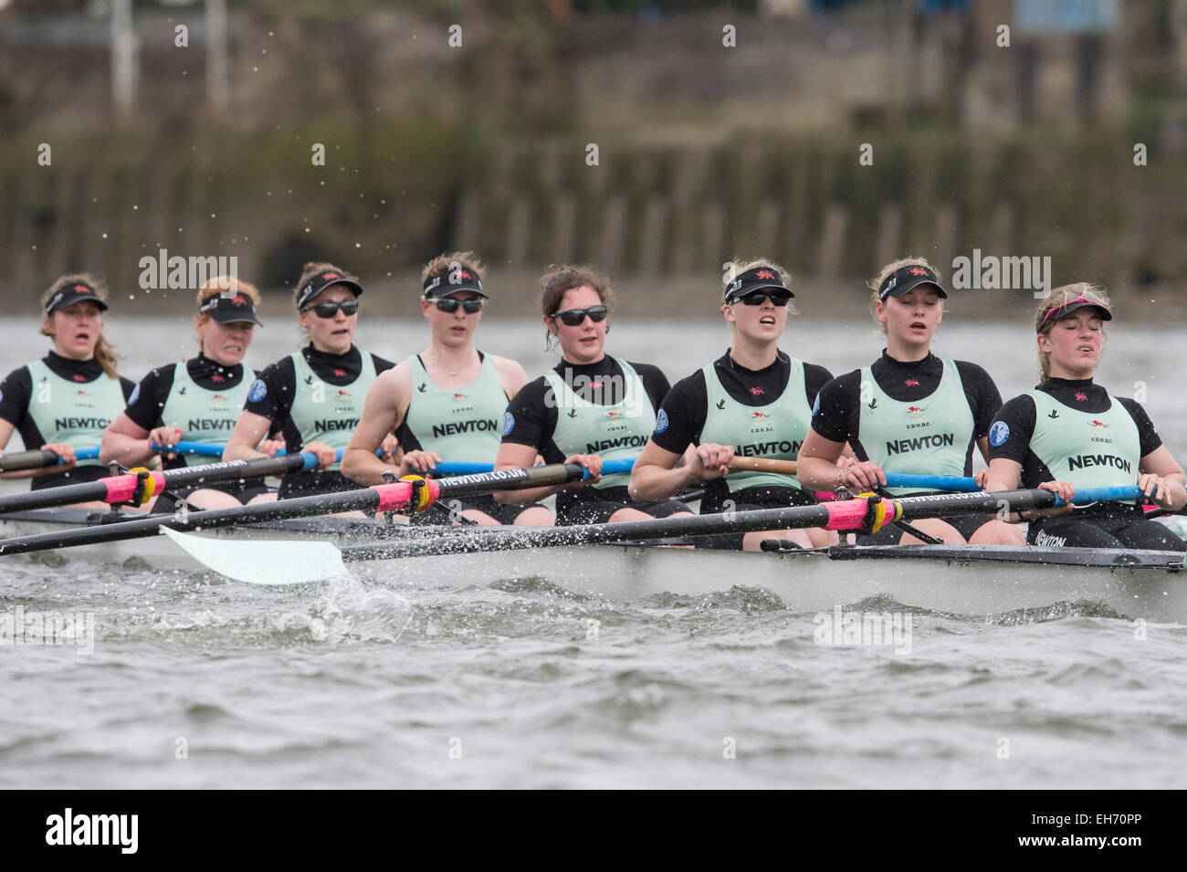 Thames, London, UK. 8th March, 2015. Cambridge University Women's Boat ...