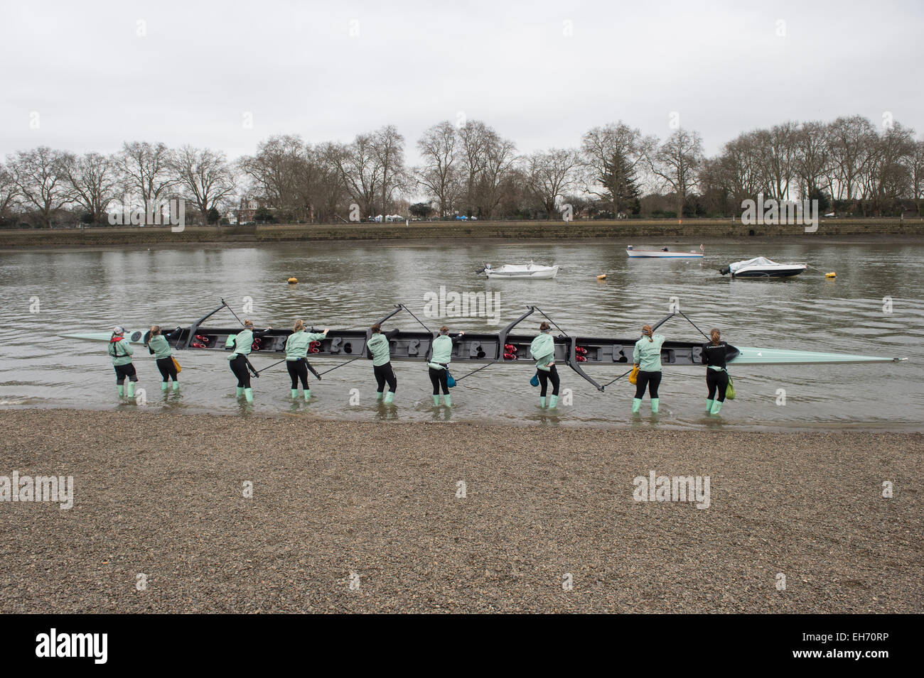 Thames, London, UK. 8th March, 2015. Cambridge University Women's Boat ...