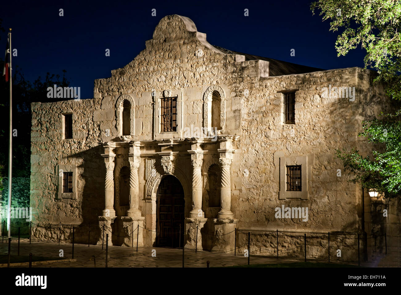 The Alamo (Mission San Antonio de Valero), San Antonio, Texas USA Stock ...
