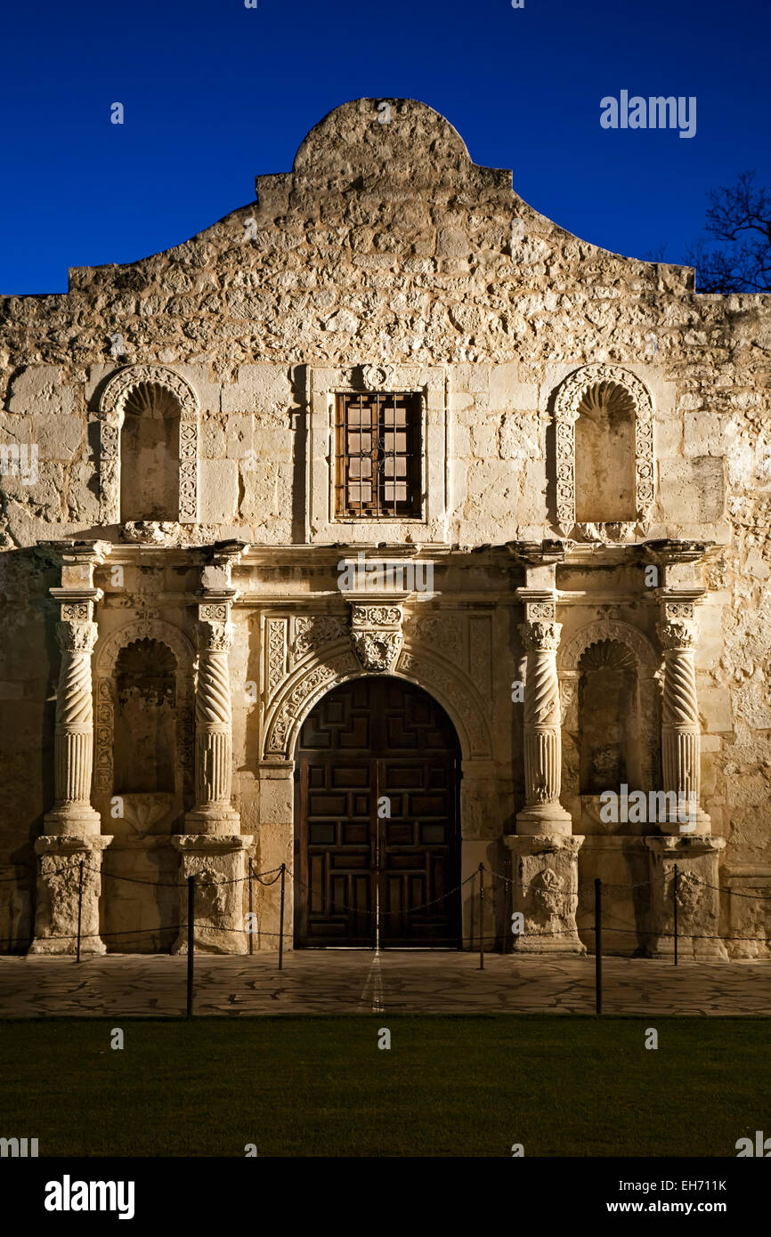 The Alamo (Mission San Antonio de Valero), San Antonio, Texas USA Stock ...