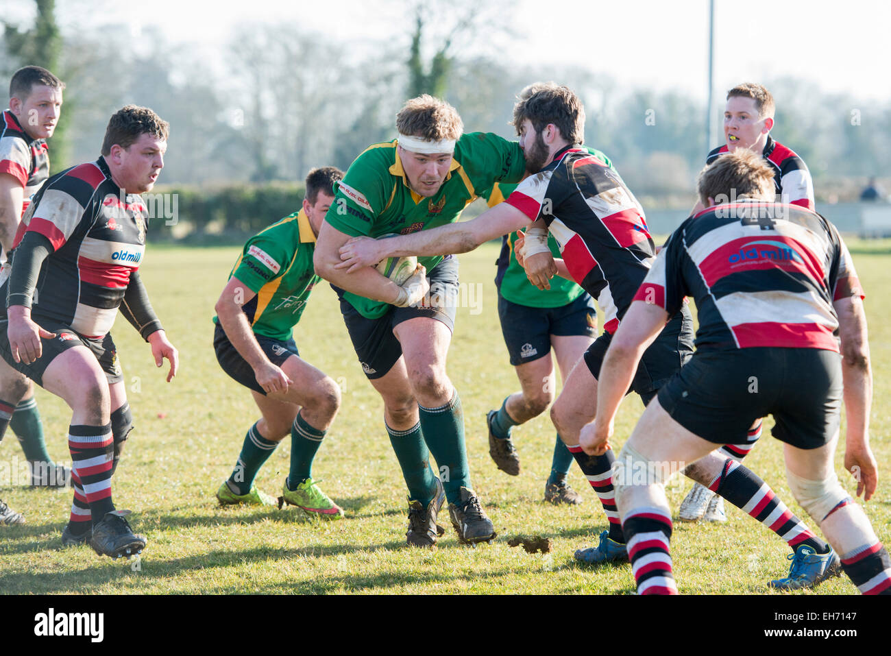 Rugby union tackling action scoring try ball hi-res stock photography ...