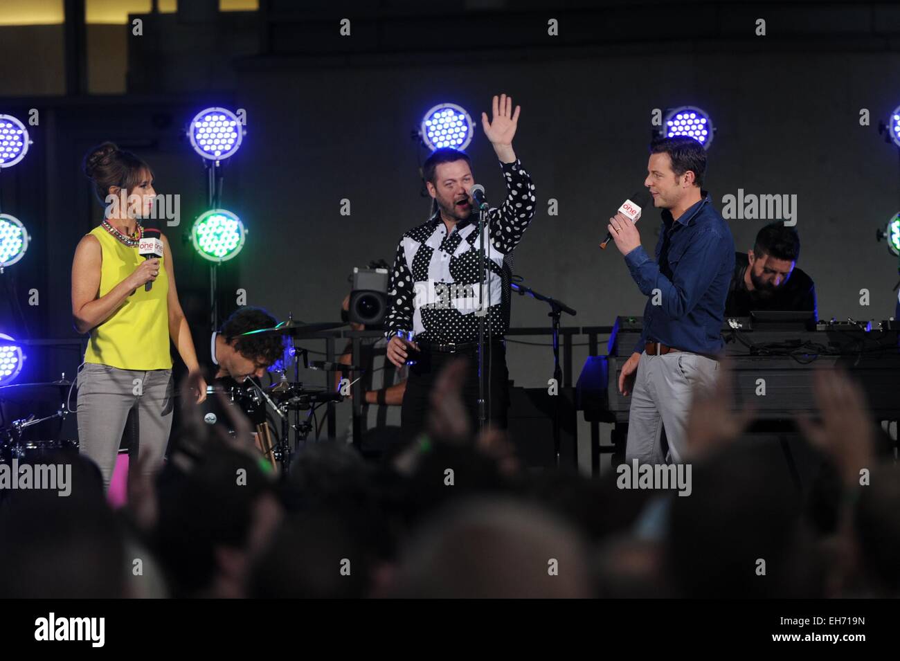 Kasabian performing on The One Show on BBC One Featuring: Tom Meighan ...