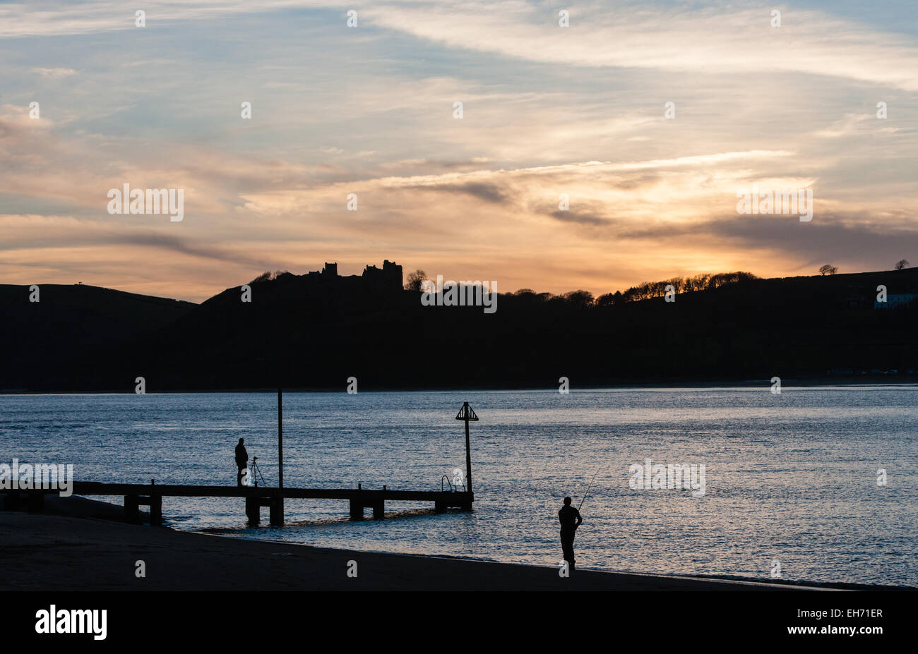 River Towy Estuary. Carmarthenshire, West Wales, UK. 8th March, 2015 ...