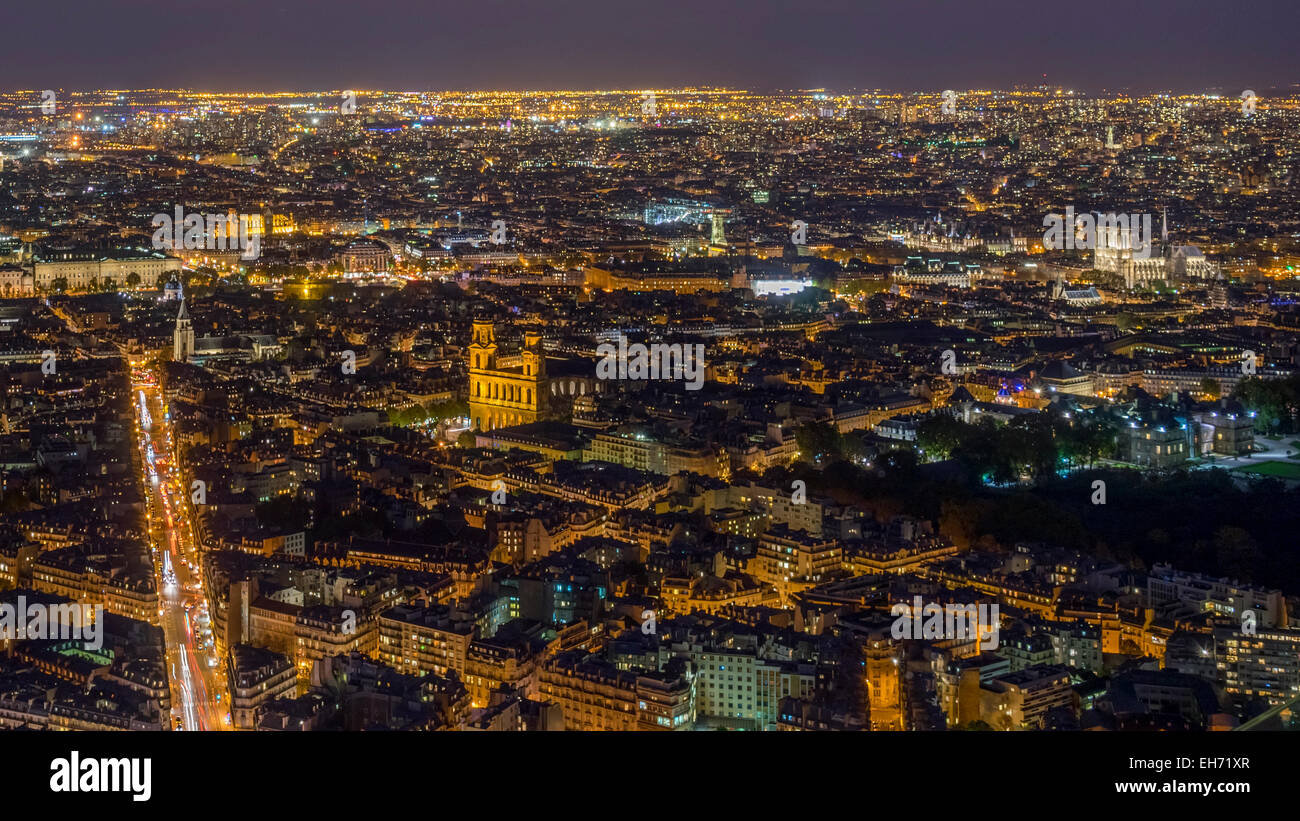 Paris sights triangle Stock Photo - Alamy