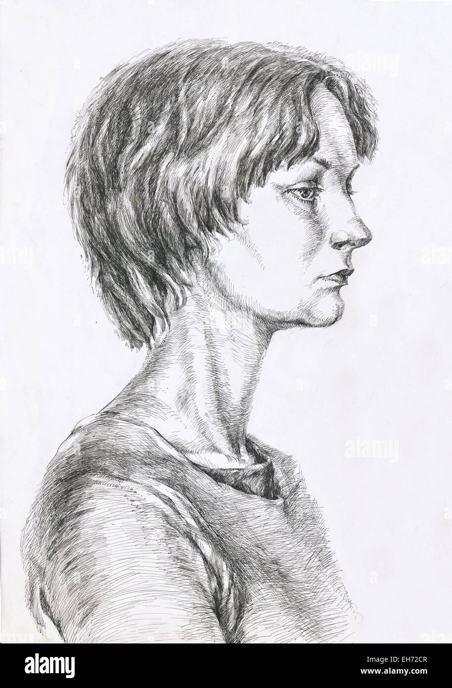 Teen drawing head hi-res stock photography and images - Alamy