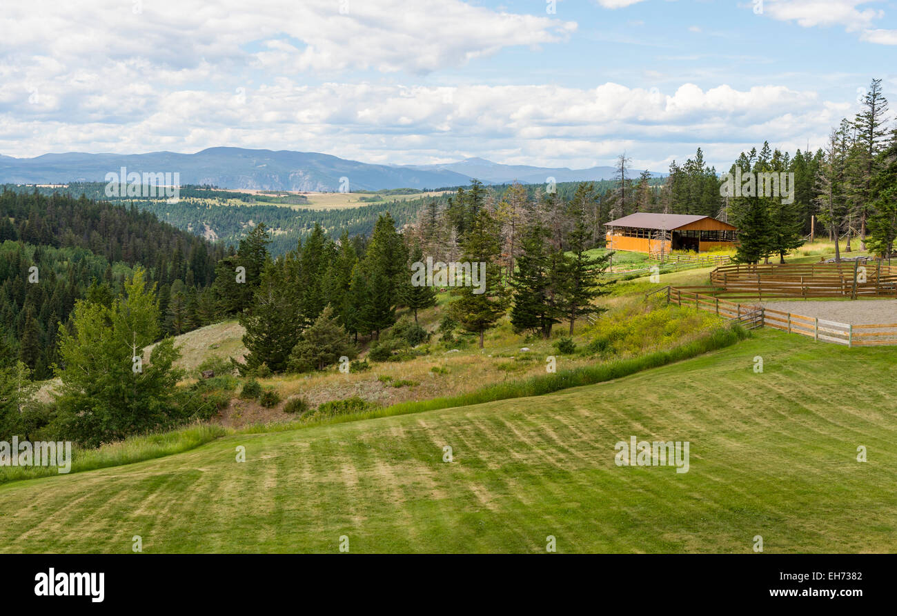View from Dove Lodge, Echo Valley Ranch and Spa, Clinton, British ...