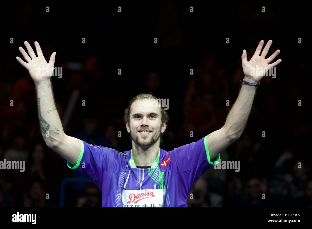 Birmingham, UK. 08th Mar, 2015. Jan O Jorgensen of Denmark Mens final ...