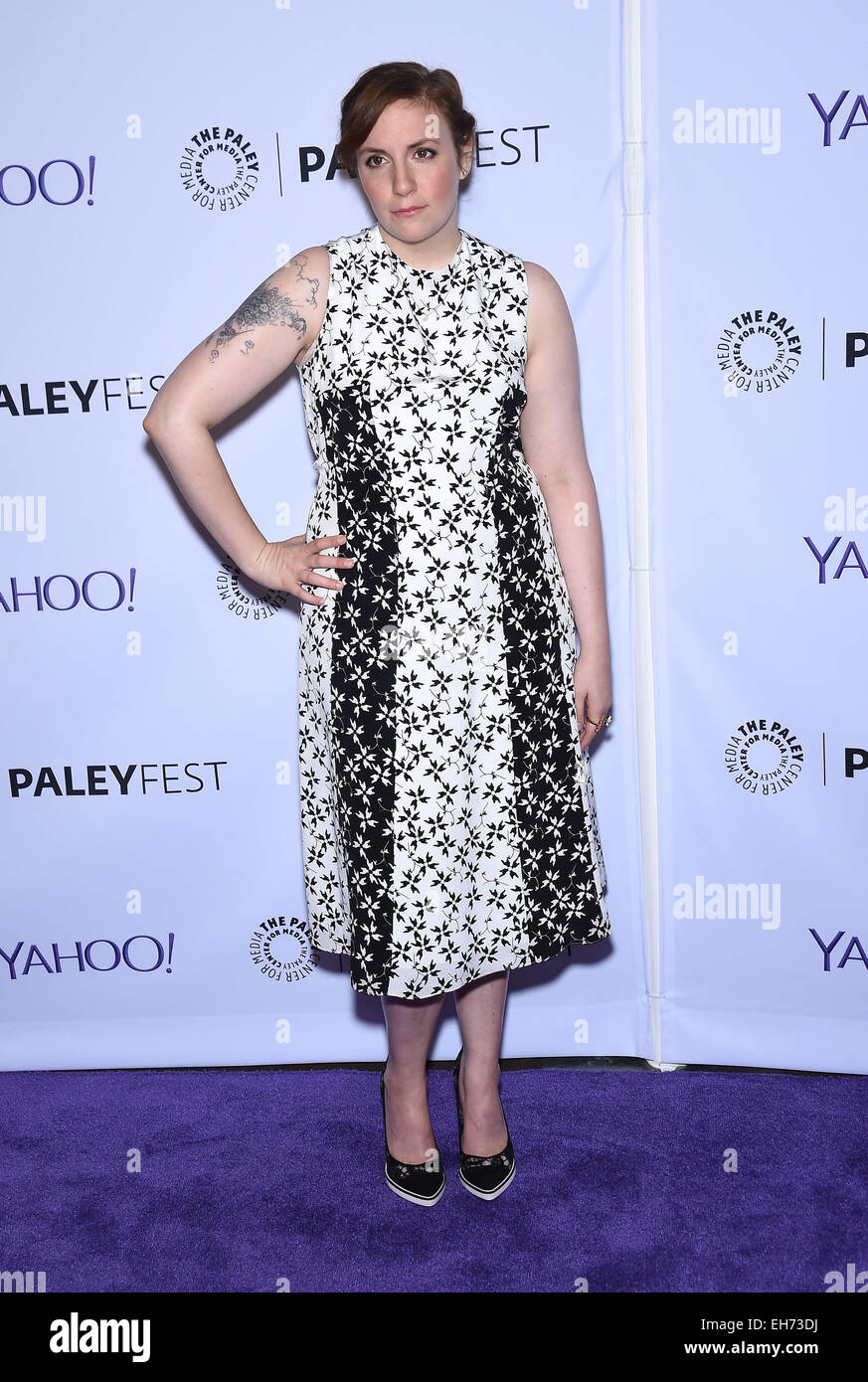 Hollywood, California, USA. 8th Mar, 2015. Lena Dunham arrives for the ...