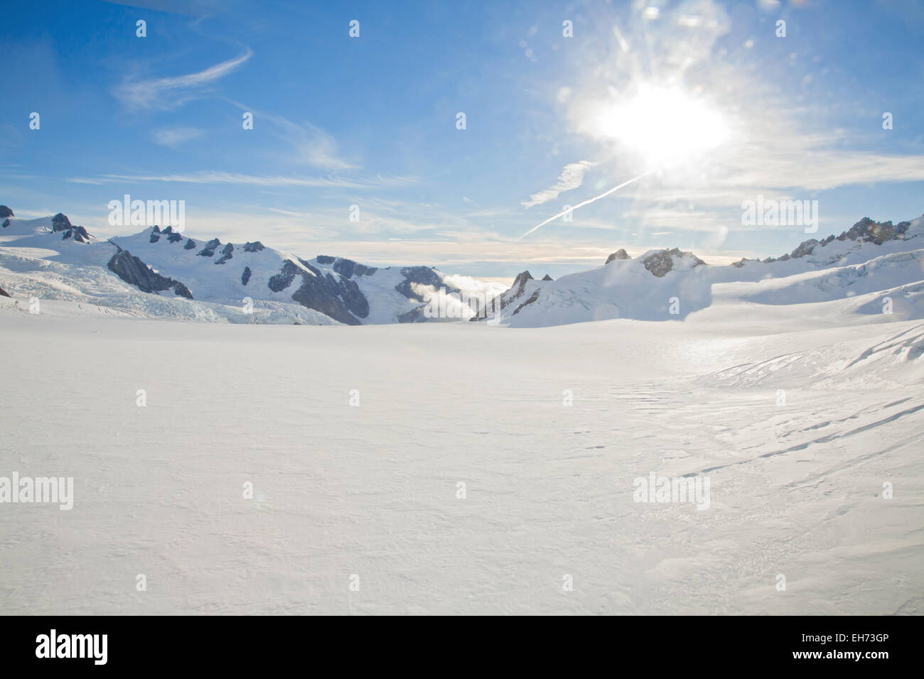 Winter landscape at Mountain Cook National Park New Zealand Stock Photo ...