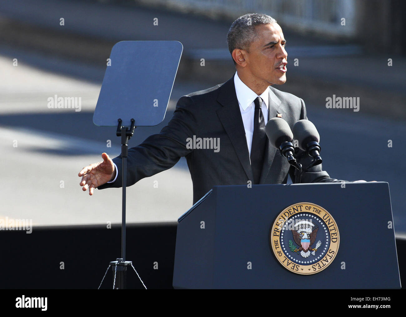 Selma, ALABAMA, USA. 7th Mar, 2015. President of the United States ...