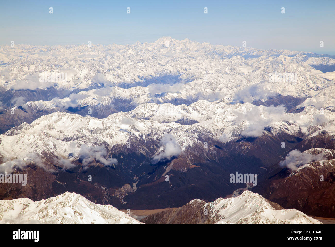 Aerial view mount cook glacier hi-res stock photography and images - Alamy
