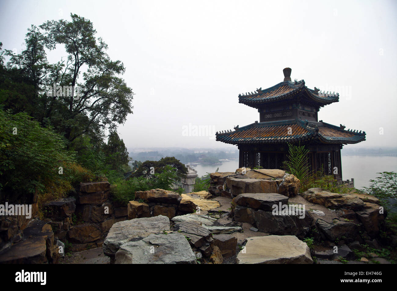 Color picture of some traditional Chinese pagoda in Beijing Stock Photo ...