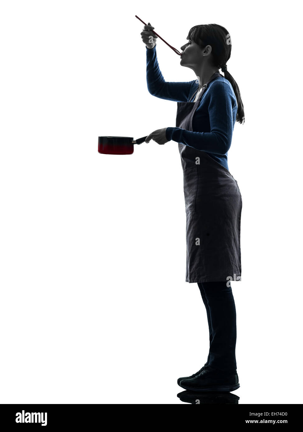 Woman Baking Silhouette