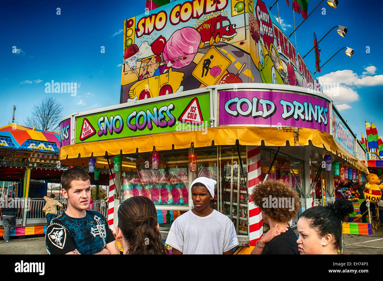 Street fair amusement ride hi-res stock photography and images - Alamy