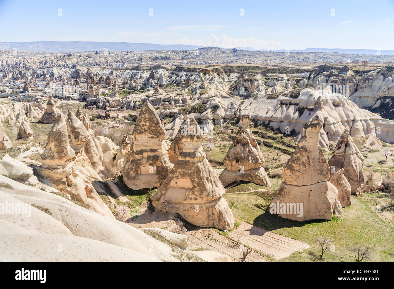 Iconic, dramatic pinnacles of the fairy chimney geological formation ...