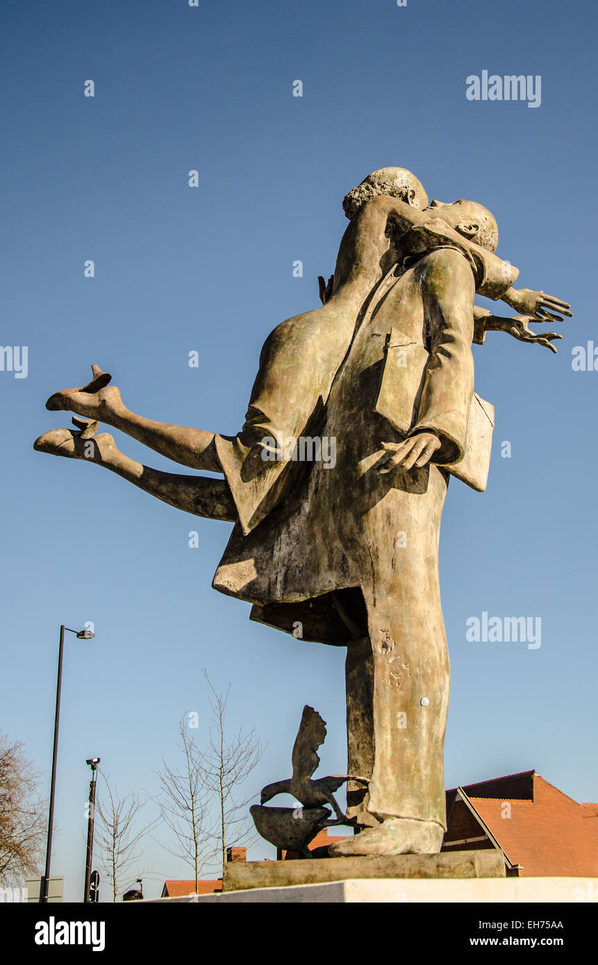 René Julien’s bronze sculpture, ‘The Return’, captures the moment when ...