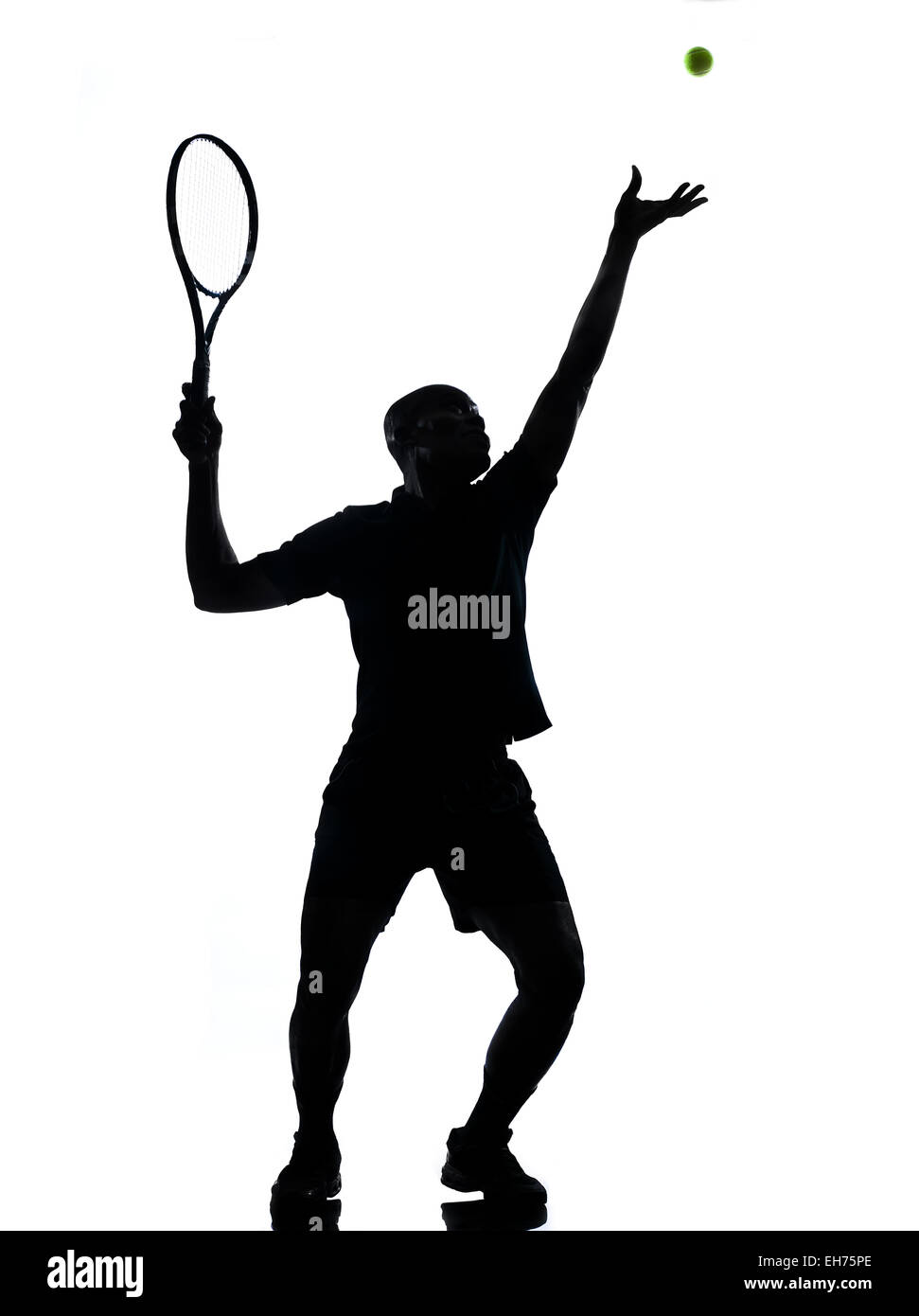 man african afro american playing tennis player on studio isolated on ...