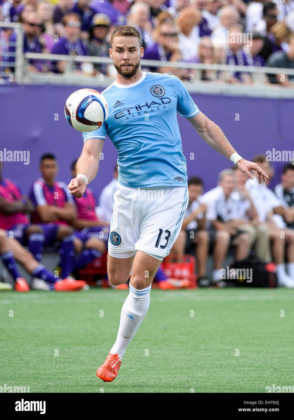 Orlando, FL, USA. 8th Mar, 2015. New York City FC defender Josh ...