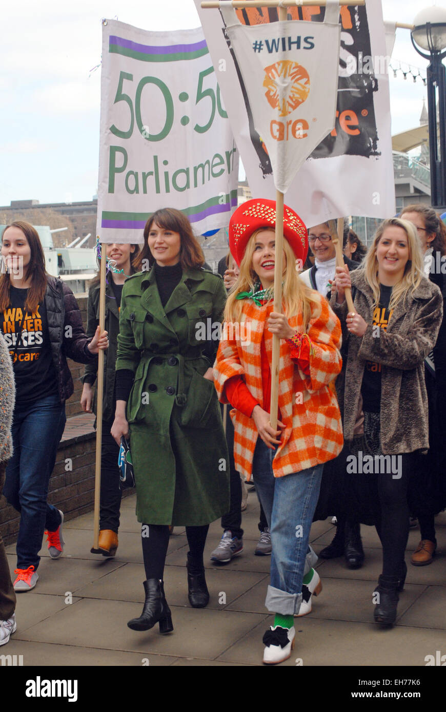 London, UK, 8 March 2015, Gemma Arterton & Paloma Faith on the 'CARE ...