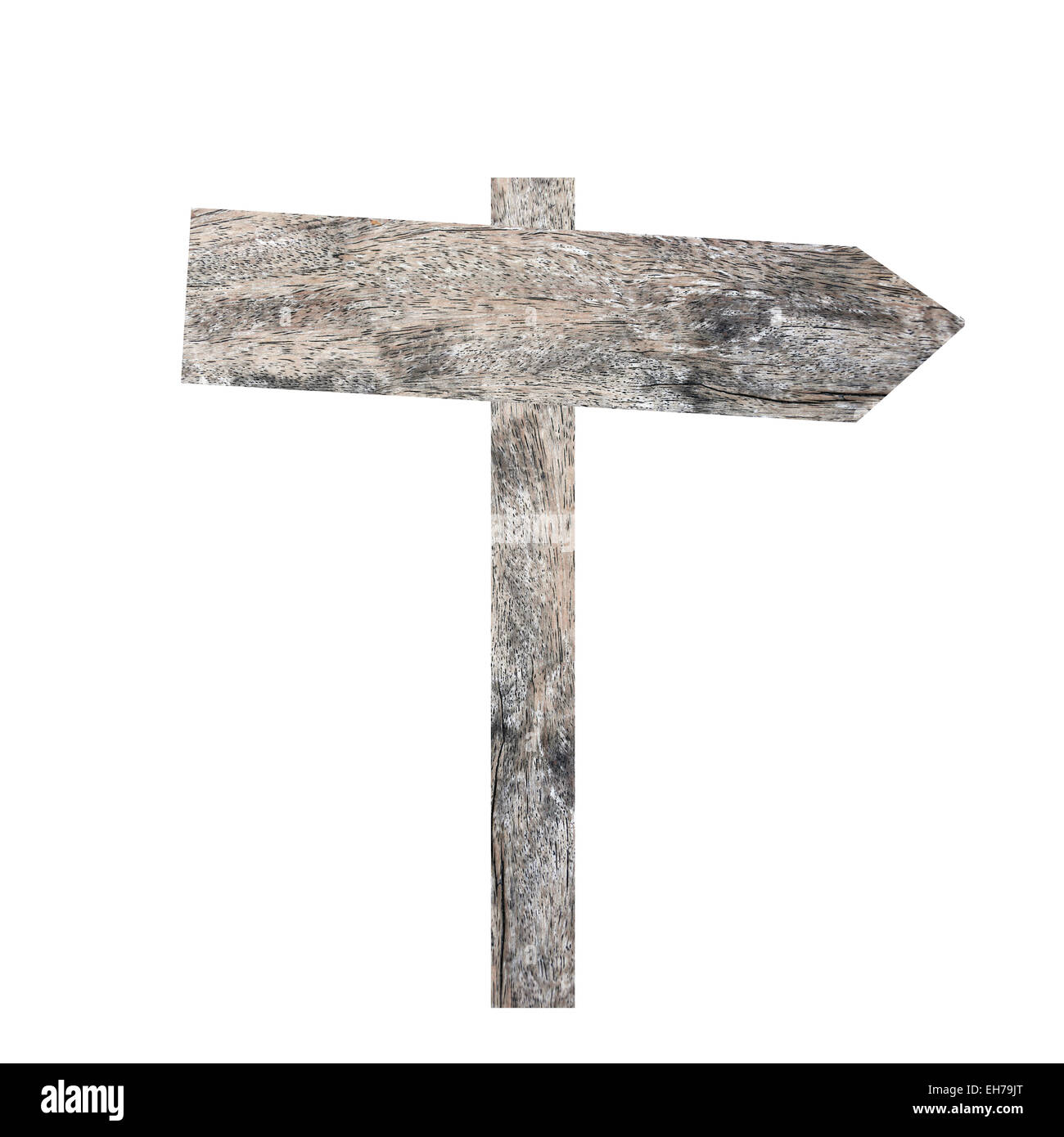 old wooden signboard isolated on white background Stock Photo - Alamy