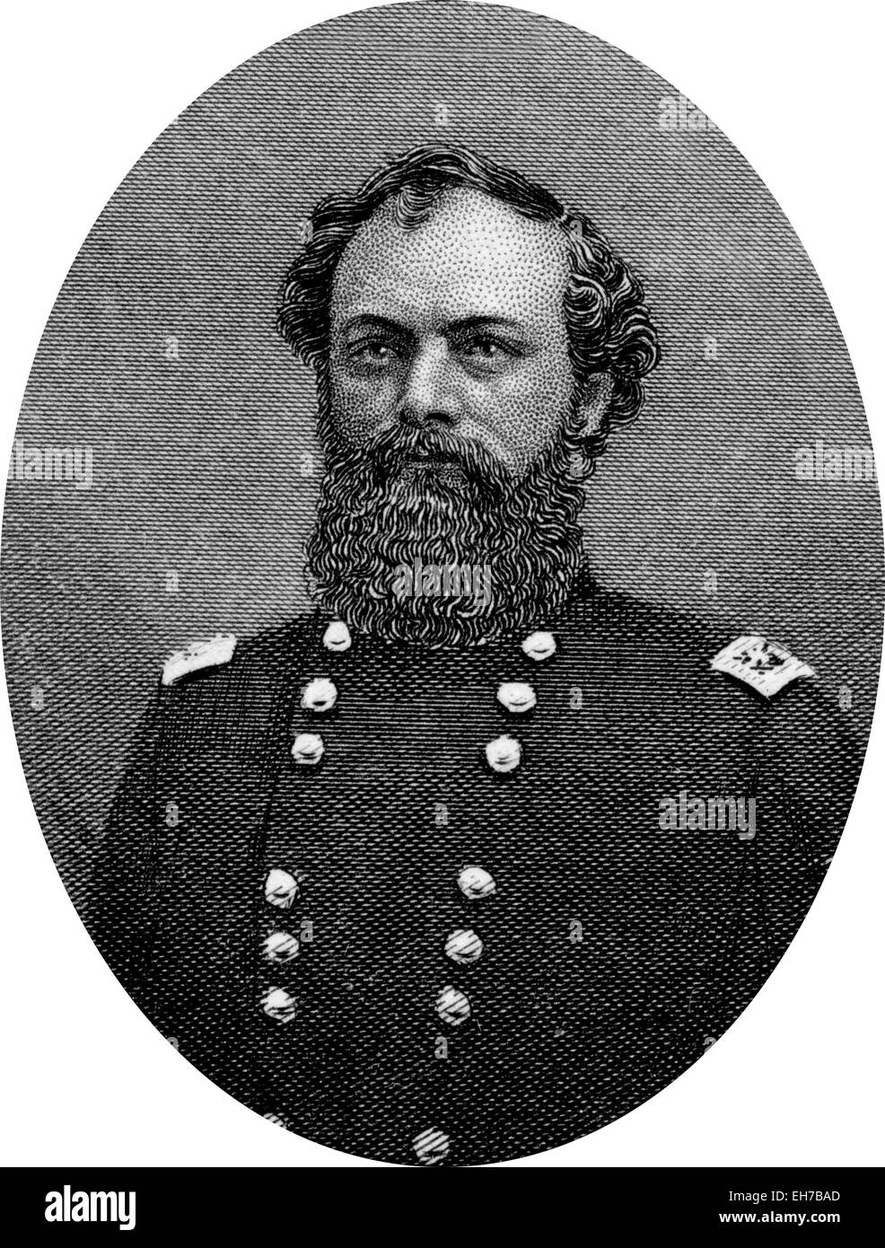 Engraving of Union Major General Quincy Adams Gillmore Stock Photo - Alamy