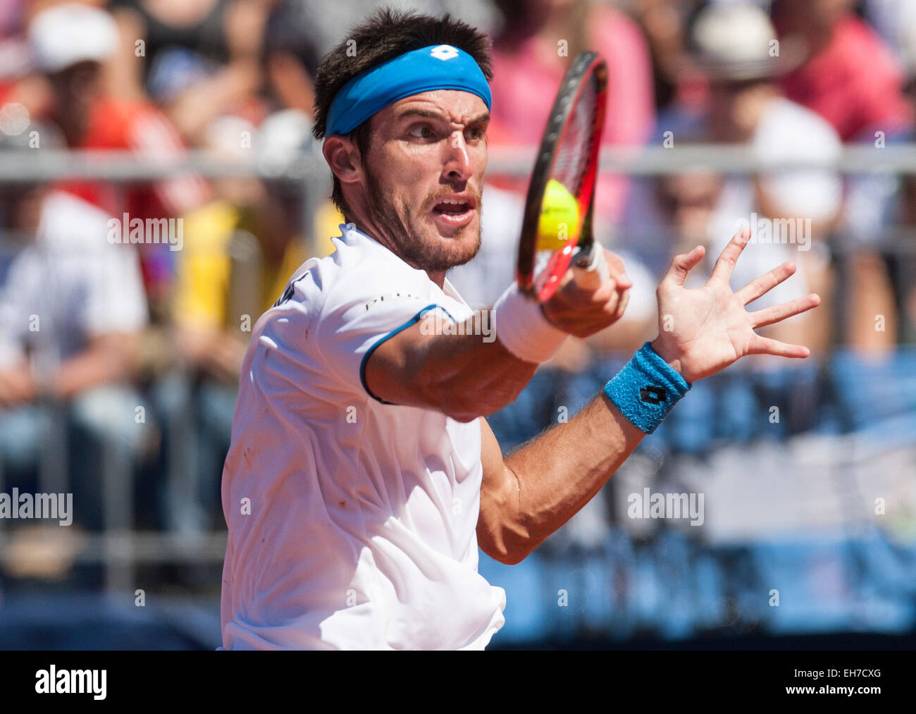 Villa Martelli, Argentina. 8th Mar, 2015. Argentina's Leonardo Mayer ...