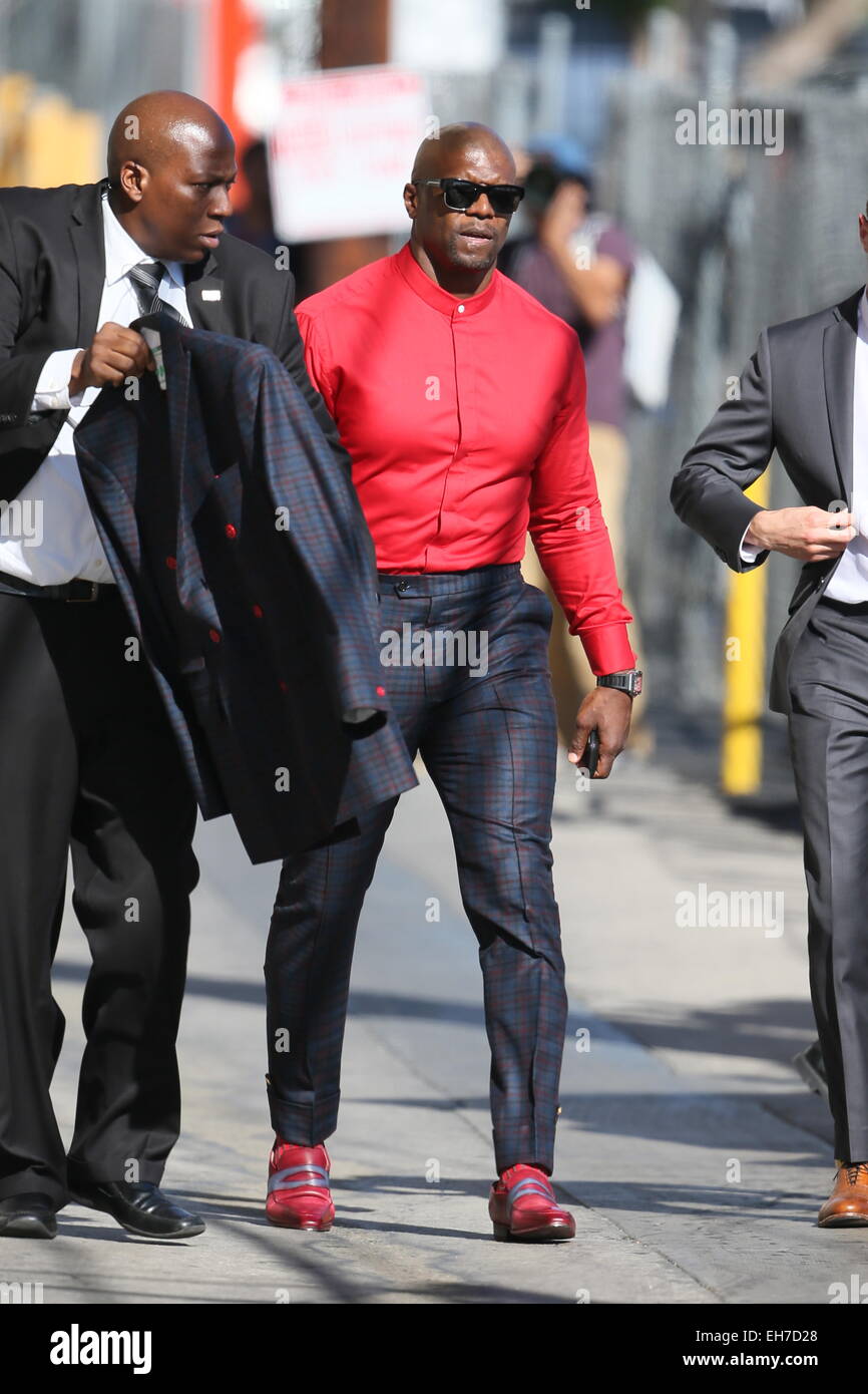 Terry Crews arriving for a taping of Jimmy Kimmel Live! Featuring ...