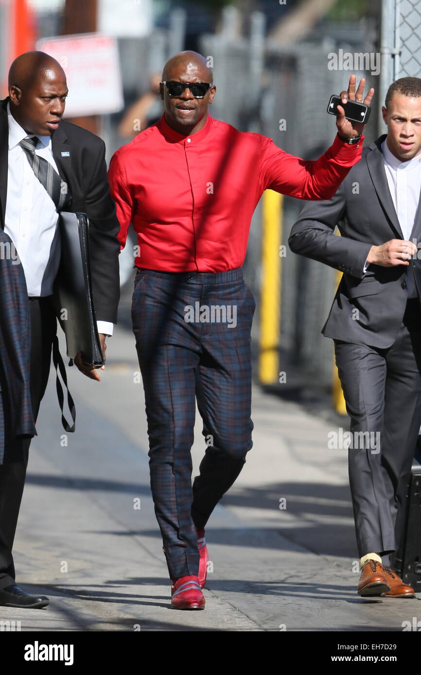 Terry Crews arriving for a taping of Jimmy Kimmel Live! Featuring ...