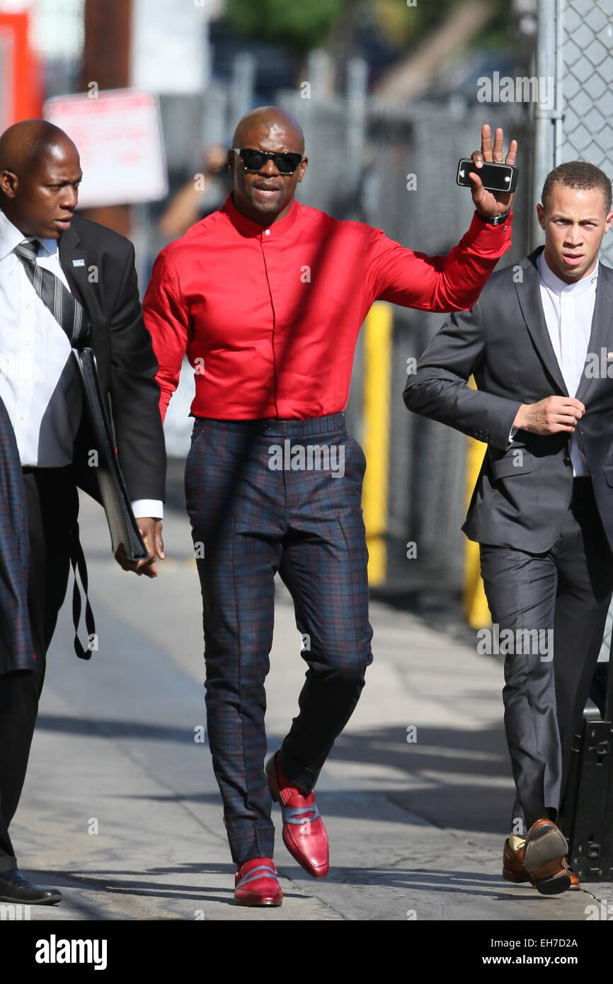 Terry Crews arriving for a taping of Jimmy Kimmel Live! Featuring ...