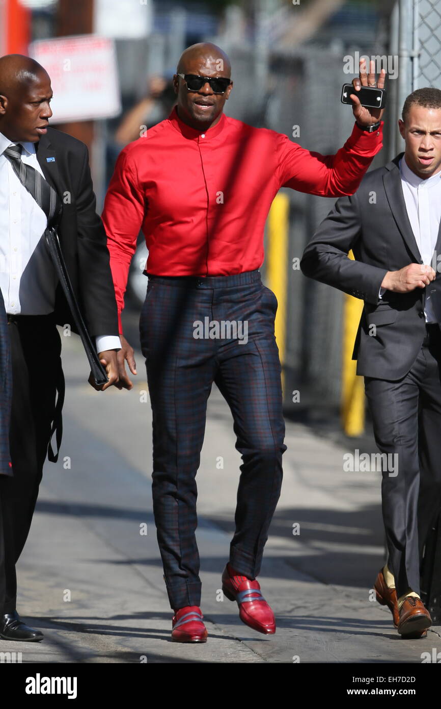Terry Crews arriving for a taping of Jimmy Kimmel Live! Featuring ...