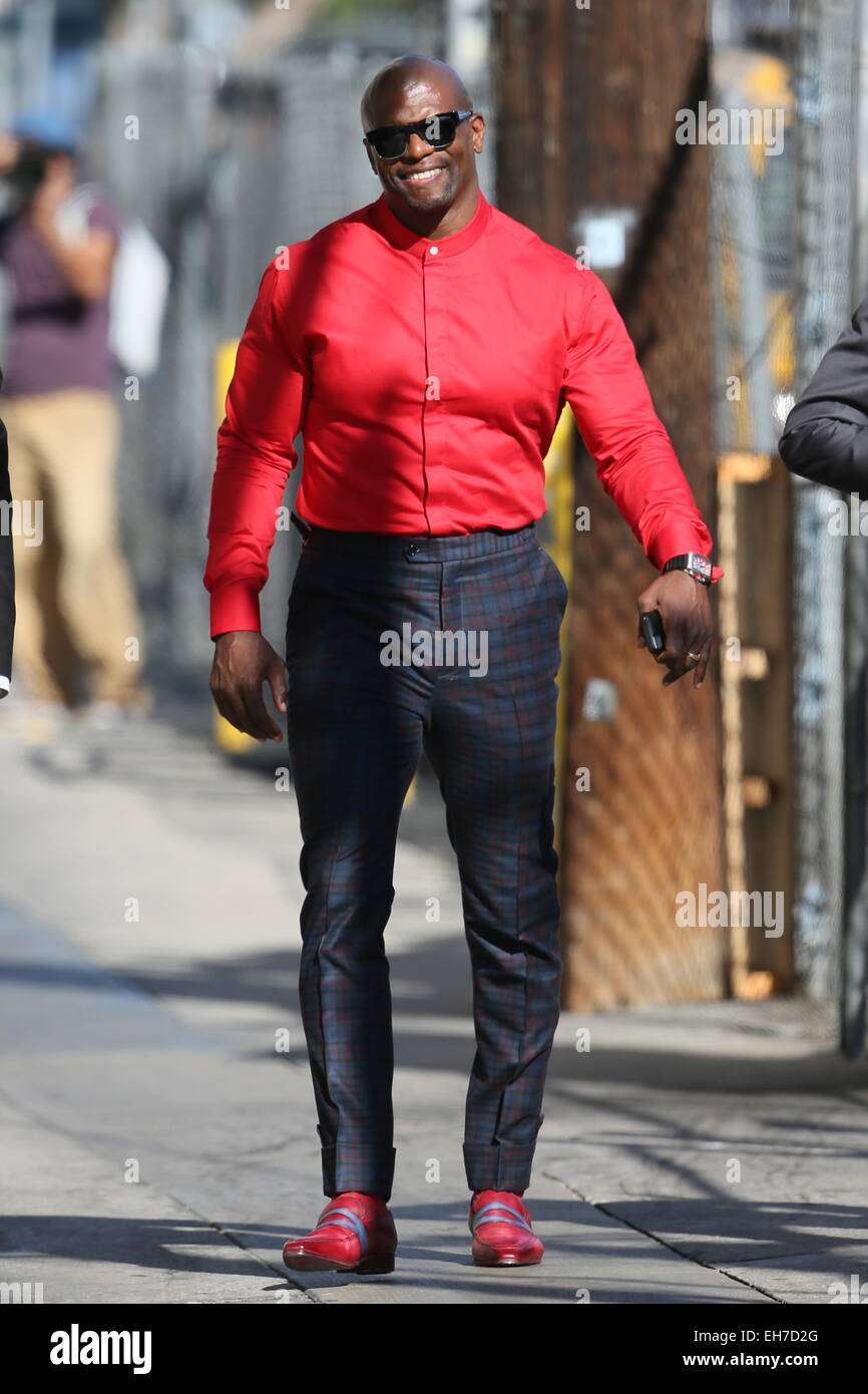Terry Crews arriving for a taping of Jimmy Kimmel Live! Featuring ...
