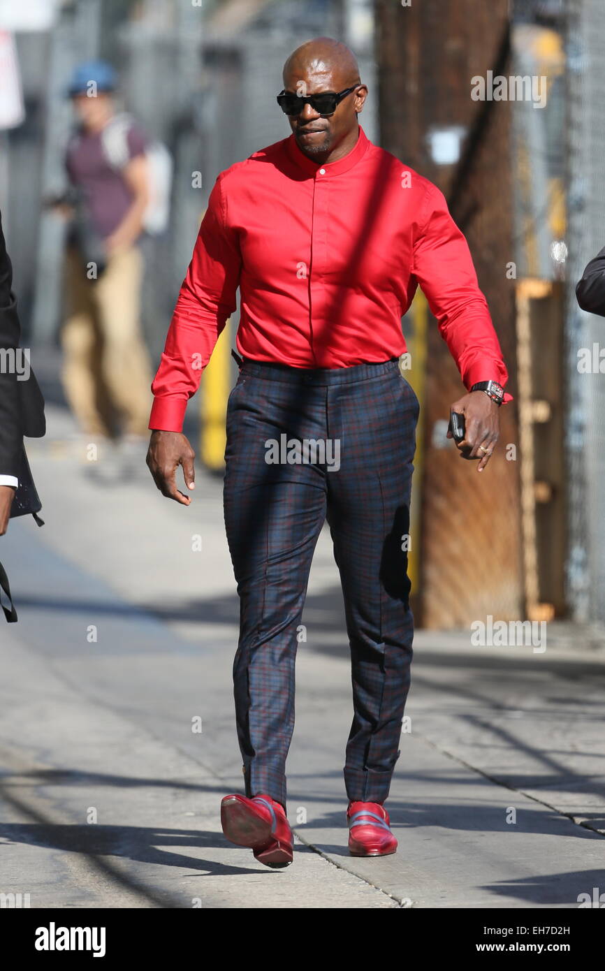 Terry Crews arriving for a taping of Jimmy Kimmel Live! Featuring ...
