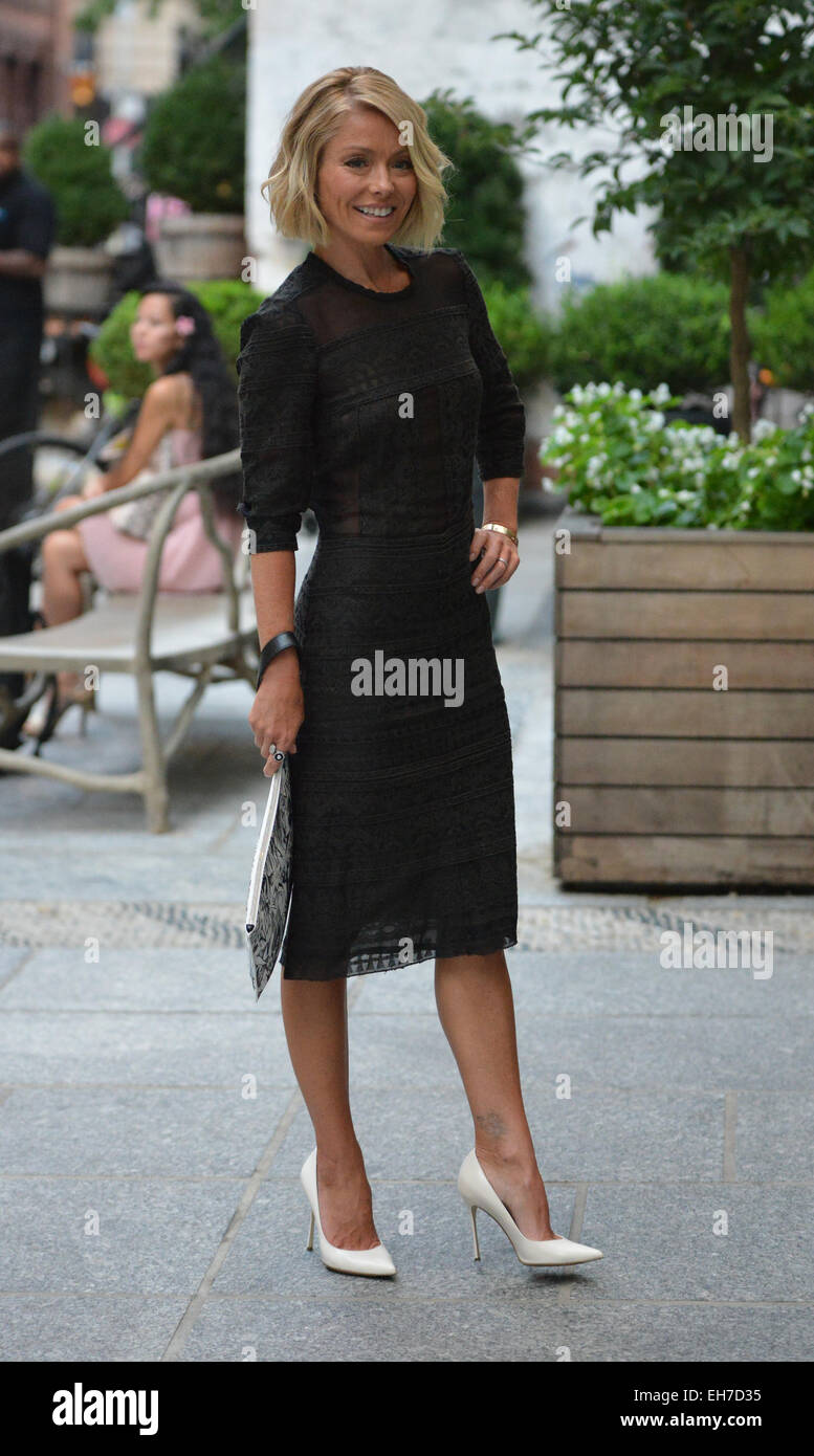 Kelly Ripa and Mark Consuelos out and about in SoHo Featuring: Kelly ...