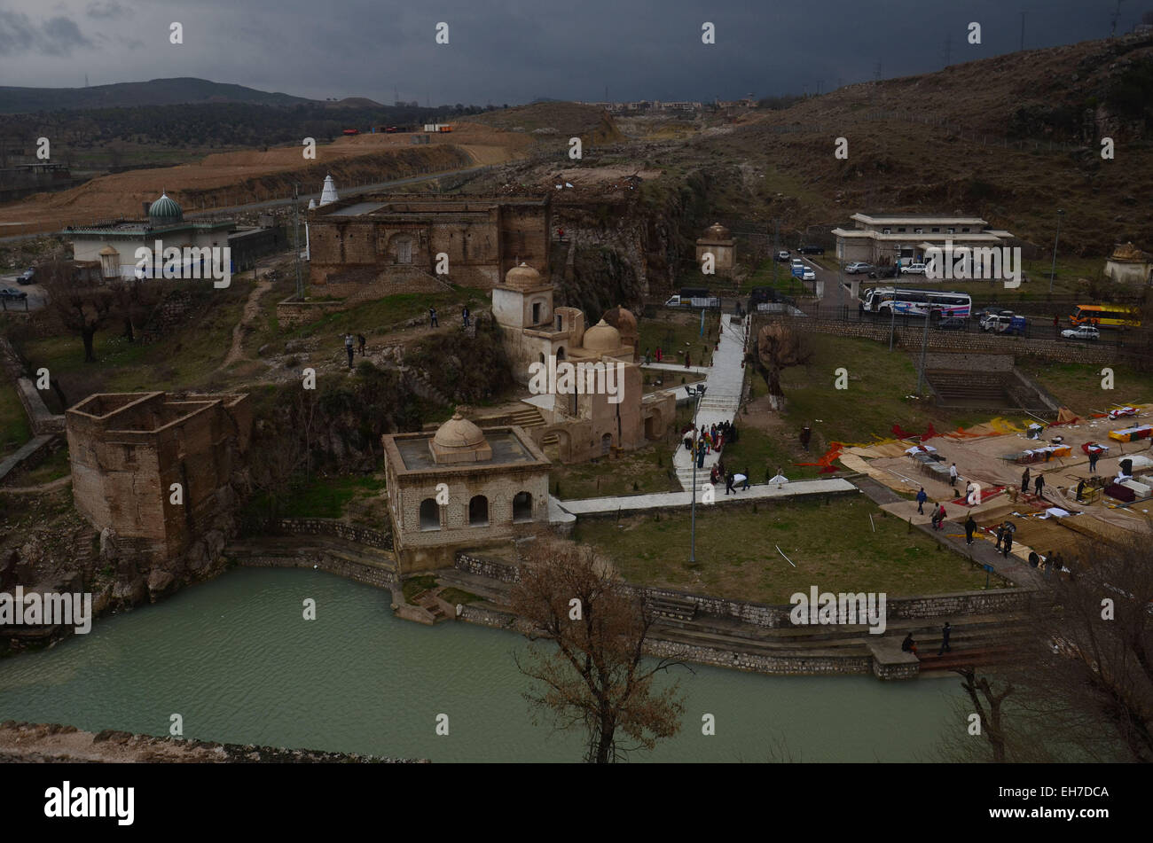 A view of the Katasraj temple north side of Chakwal disrict Punjab 300 km from Lahor. Katasraj ...