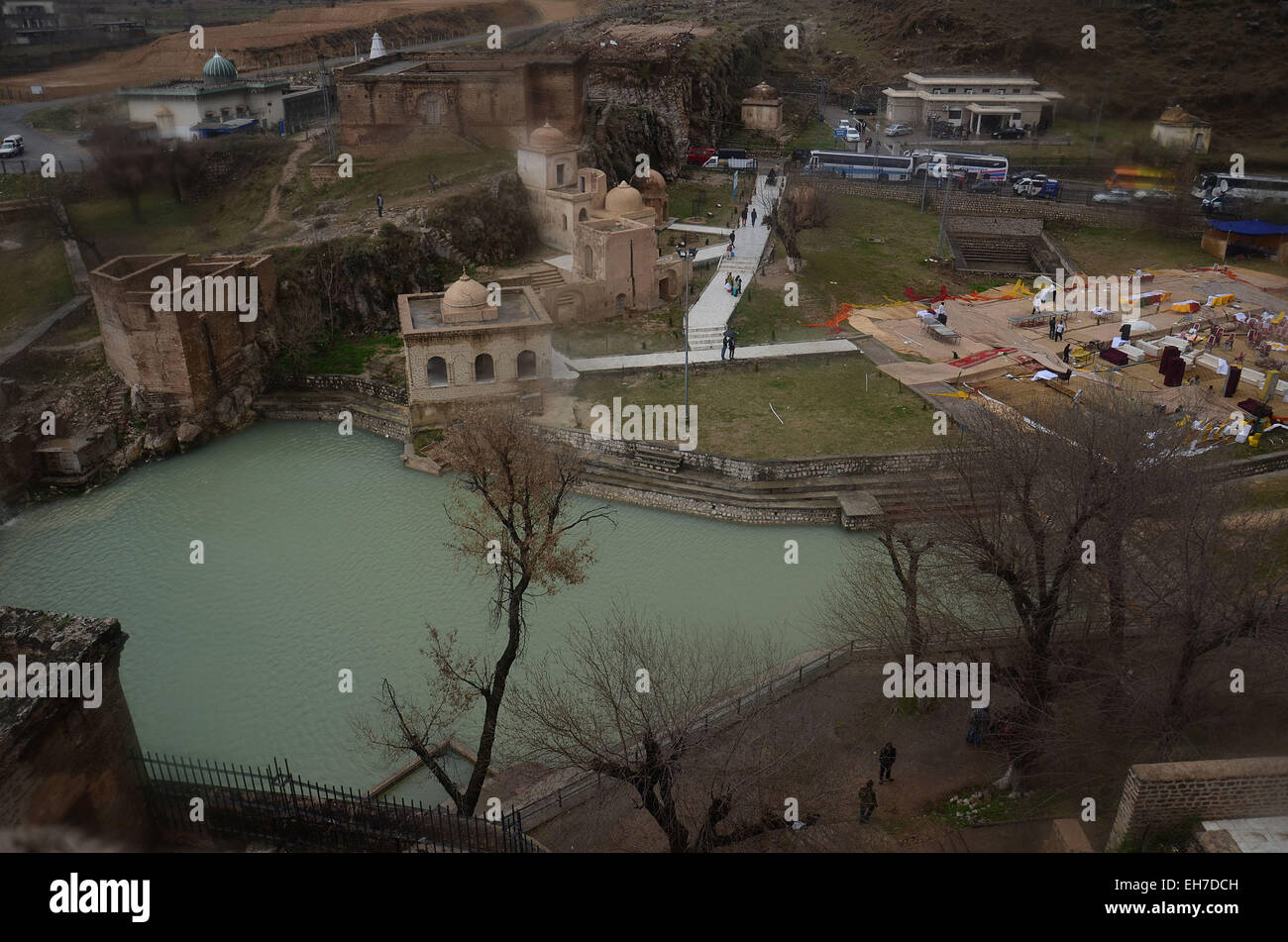A view of the Katasraj temple north side of Chakwal disrict Punjab 300 km from Lahor. Katasraj ...