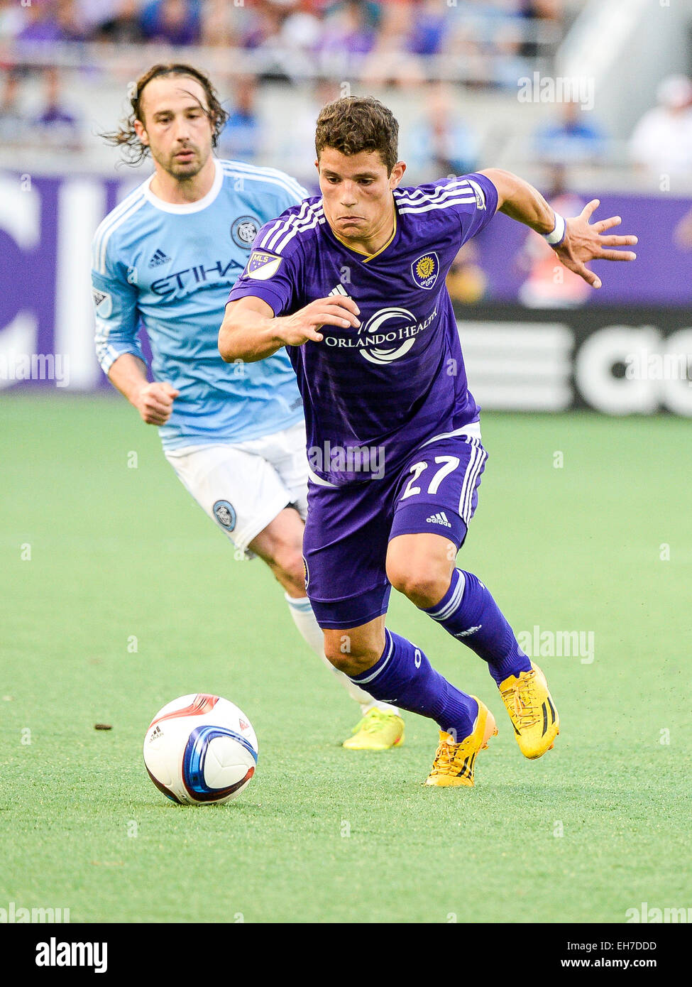 Orlando, FL, USA. 8th Mar, 2015. Orlando City SC defender Rafael Ramos ...