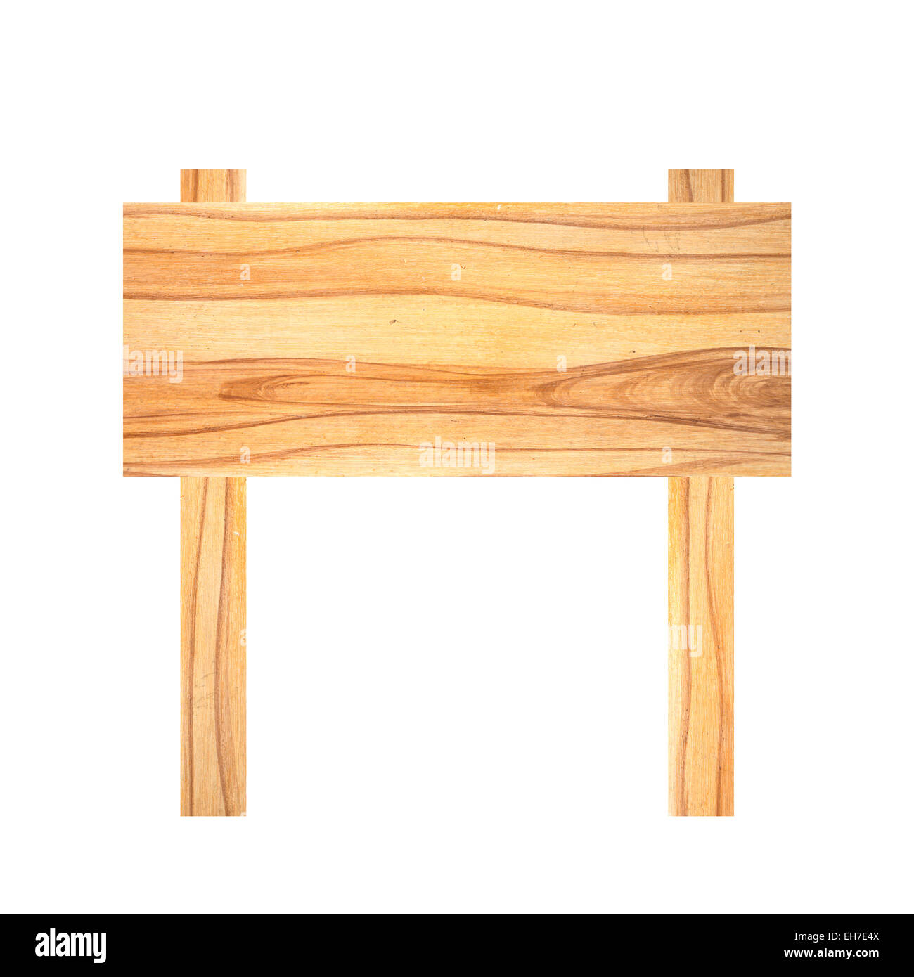 old wooden signboard isolated on white background Stock Photo - Alamy