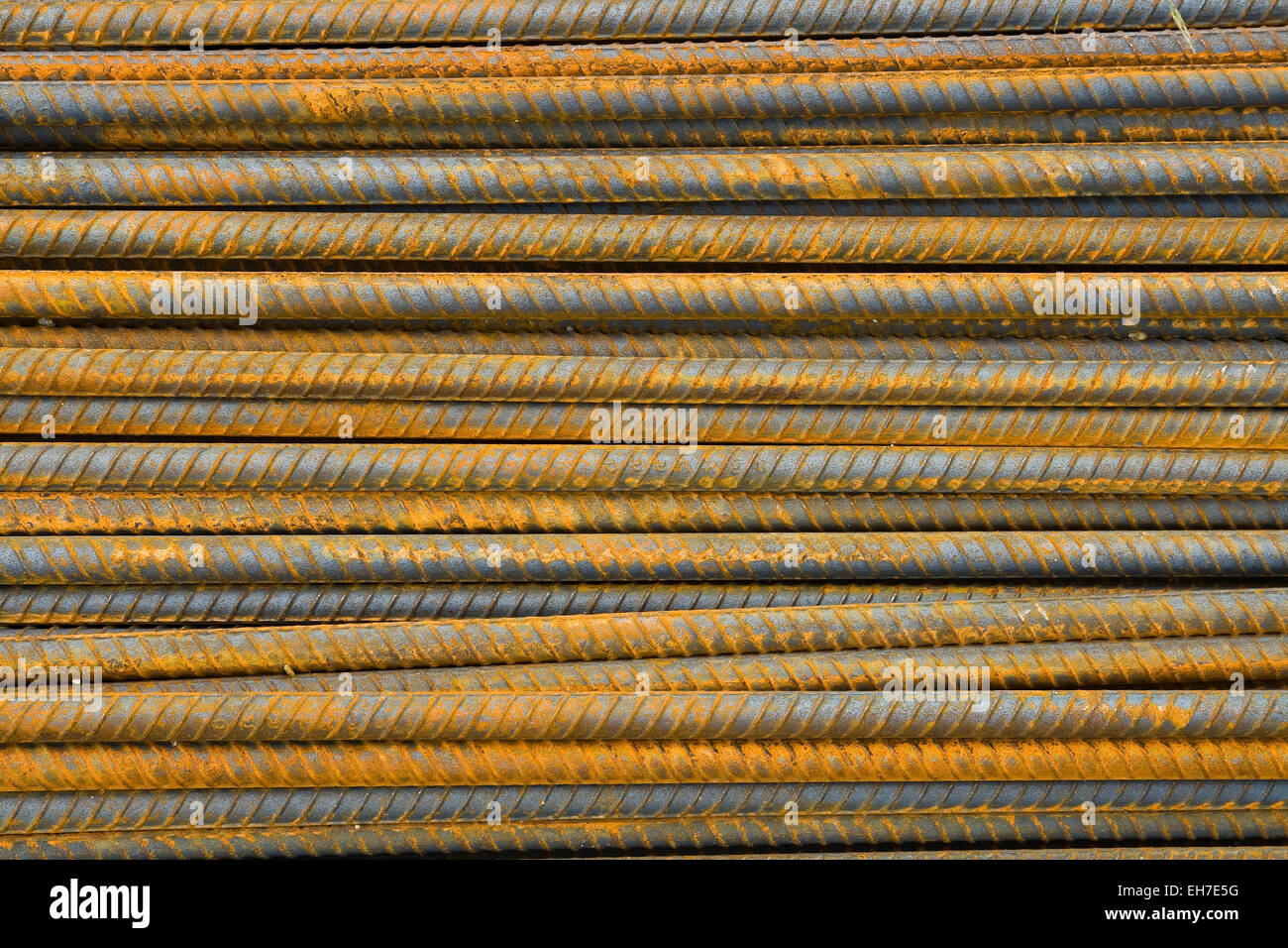 Rusty Steel Rod Pattern Stock Photo - Alamy