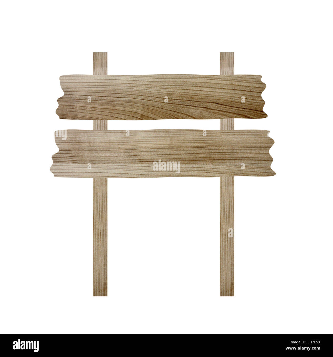 old wooden signboard isolated on white background Stock Photo - Alamy