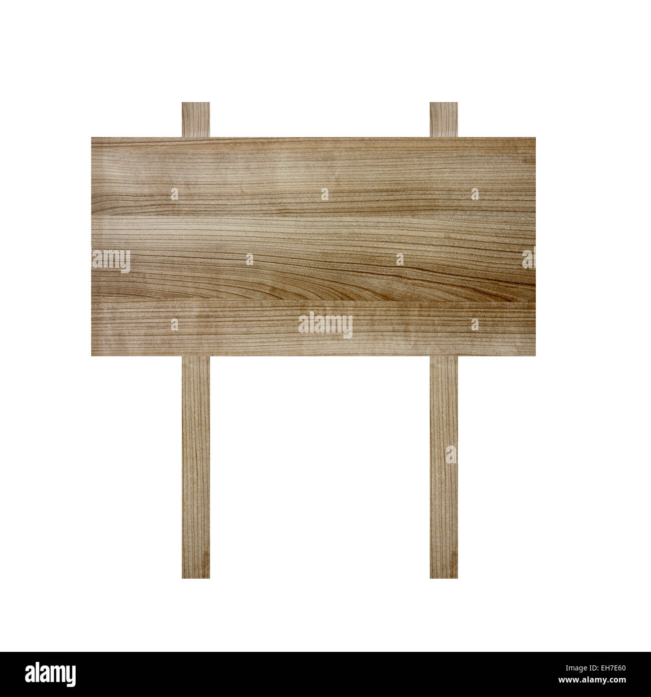 old wooden signboard isolated on white background Stock Photo - Alamy