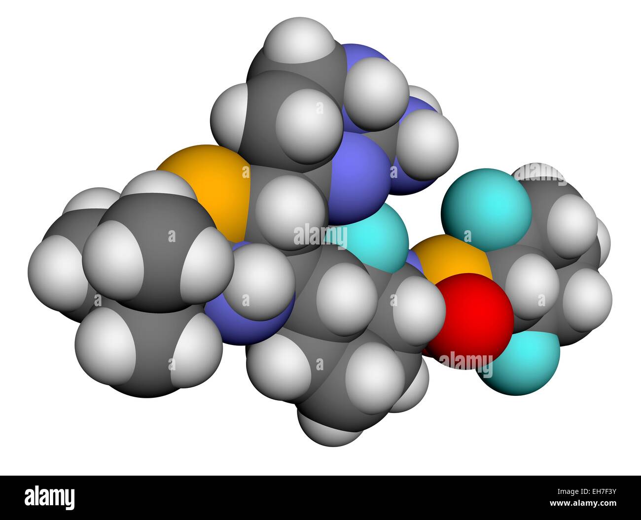 Dabrafenib, skin cancer drug, molecule Stock Photo - Alamy