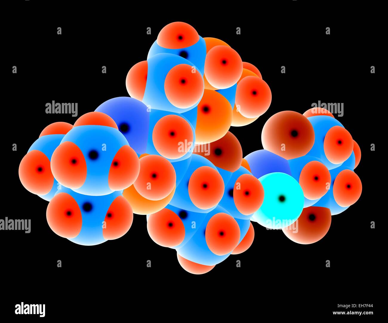 Dabrafenib, skin cancer drug, molecule Stock Photo - Alamy