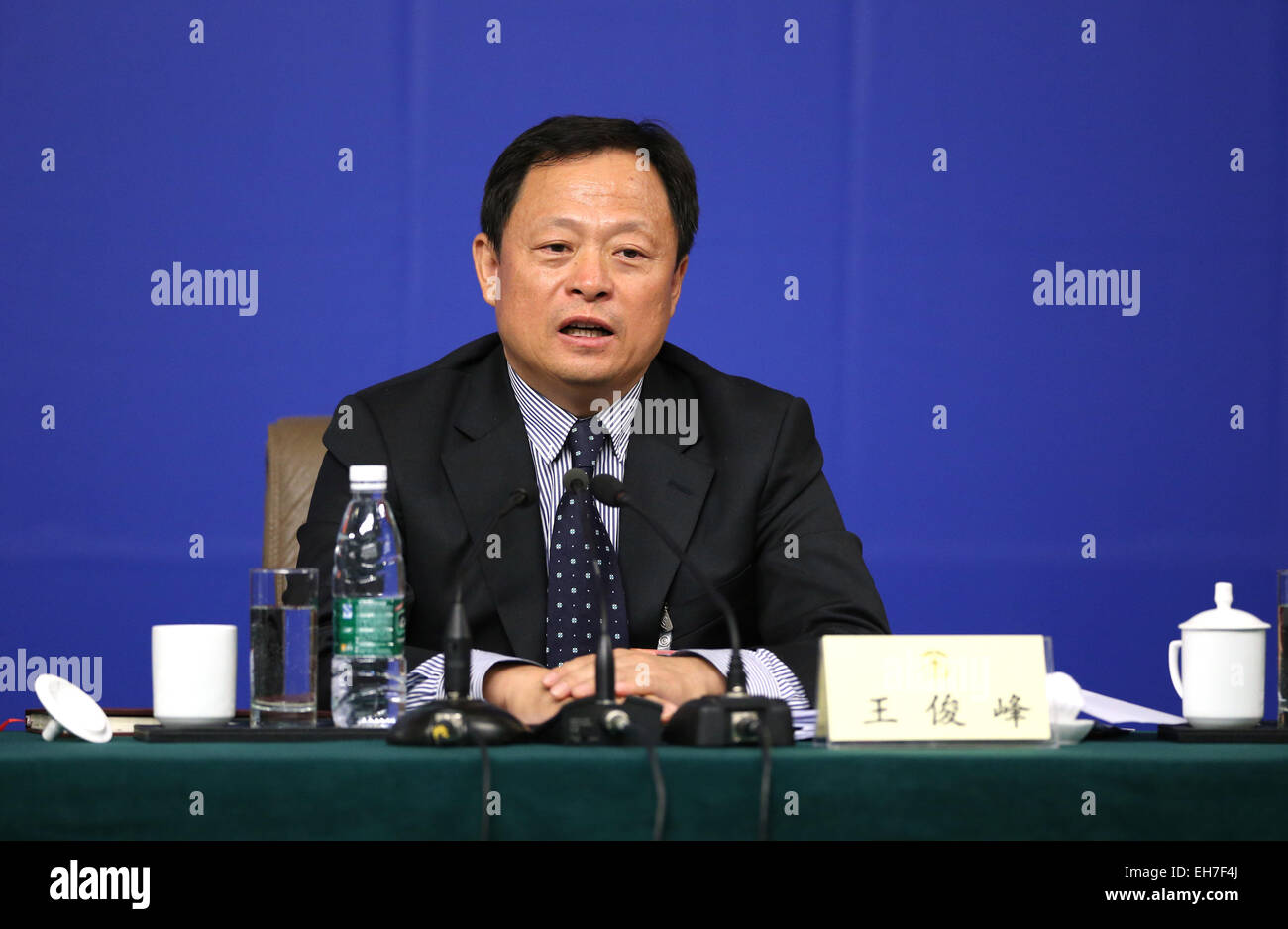 Beijing, China. 9th Mar, 2015. Wang Junfeng, a member of the 12th National Committee of the ...