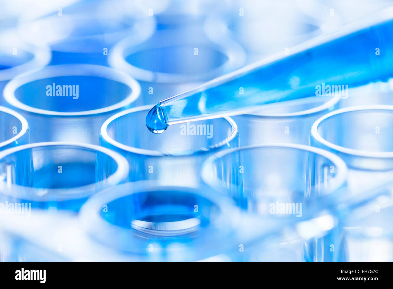 Pipette and test tubes Stock Photo - Alamy