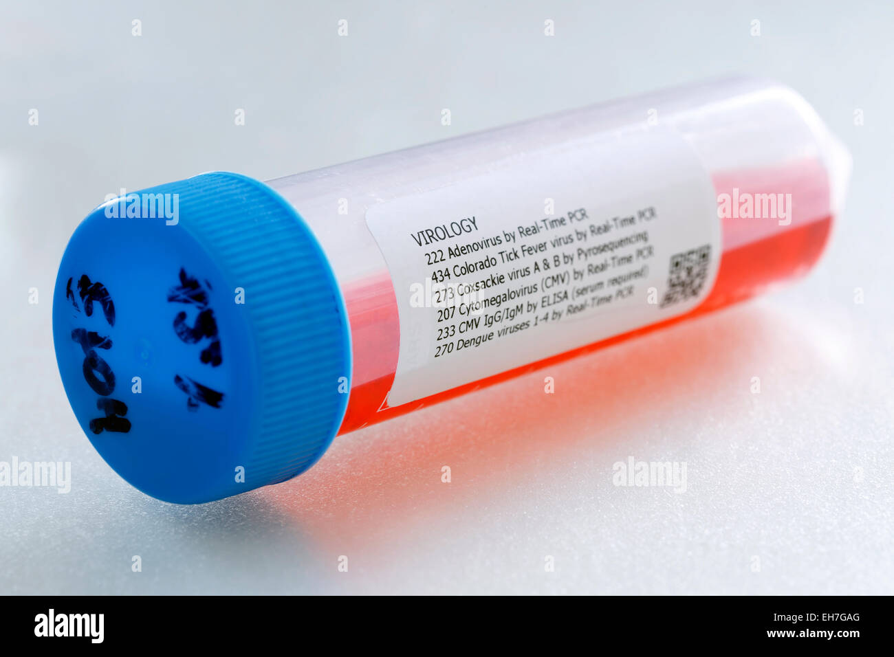 Container used in virus detection Stock Photo - Alamy