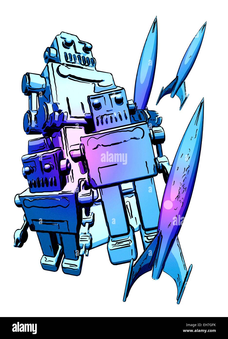 3d robots hi-res stock photography and images - Alamy